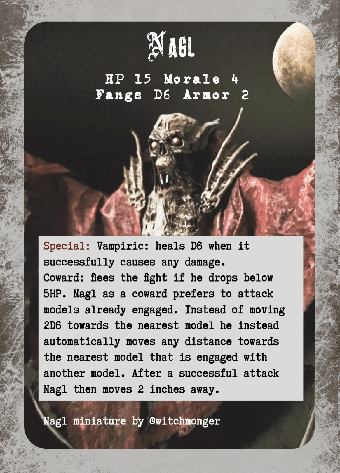 Forbidden Psalm: Monster Reference Deck – Exalted Funeral